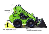 China Private Garden Trencher 58L/Min 23hp Skid Steer Loader for sale