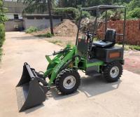 China 1350mm Battery Electric 0.2cbm Mini Wheel Loader for sale