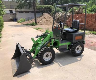 China 1350mm Battery Electric 0.2cbm Mini Wheel Loader for sale