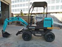 China 15KN 2.5 Ton Bucket 0.025M3 Mini Wheel Excavator for sale