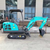 China Landscaping 20Mpa 9.6KN 1.6T 0.04m3 Mini Wheel Excavator for sale