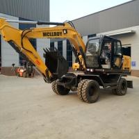 China Digging Reach 7200mm 13 Ton 0.4m3 Wheel Excavator for sale