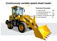 China Front End Mini Wheel Loader Machine Bucket Capacity 1.0cbm Rated Load 1800kg for sale