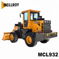 China Compact Articulated Wheel Loader MCL932 ZL932 Yunnei490 Supercharged 58kw Engine Power Mini Wheel Loader for sale