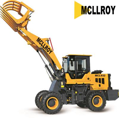 China Compact Articulated Wheel Loader MCL932 ZL932 Yunnei490 Supercharged 58kw Engine Power Mini Wheel Loader for sale