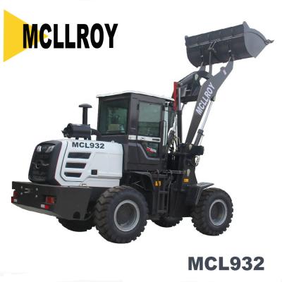 China Front Wheel Loader MCL932 ZL932 20.5-16 tire YN490 Supercharged 58kw 2400rpm Hydraulic Mini Wheel Loader for sale