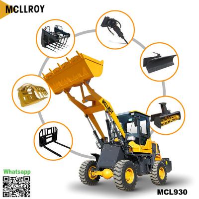 China Mcl930 Zl930 Mini Wheel Loader Rate Load Height 3.2m Rubber Construction Machines for sale