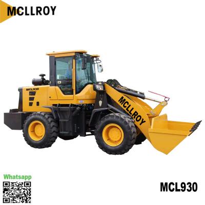 China MCL930 ZL930 Mini Wheel Loader Compact Hydraulic Pilot For Option Quick Hitch for sale