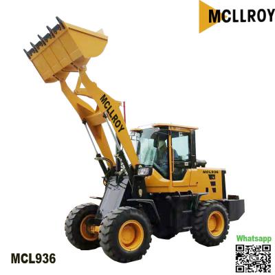 China Compact Mini Wheel Loader MCL936 ZL936 30km/H Hydraulic Pilot For Option for sale