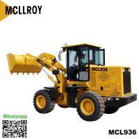 China MCL936 Mini Front End Wheel Loader Hydraulic Unloading Supercharged 65kw for sale