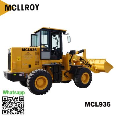 China MCL936 Mini Front End Wheel Loader Hydraulic Unloading Supercharged 65kw for sale