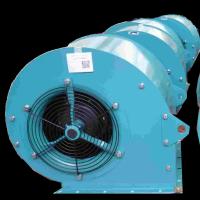 China 6 Pole Three Phase Double Inlet Centrifugal Blower 280mm Width Galvanized Plate for sale