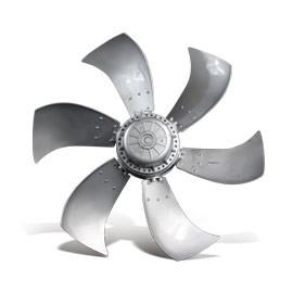 China Three Phase Sickle Blade Axial Fan 450mm Aluminum Alloy High Efficiency Low Noise for sale