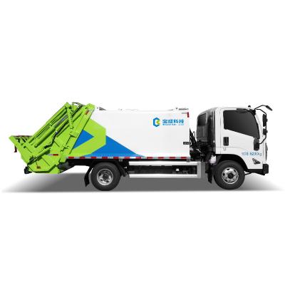 China Automatic Trash Compactor Truck Carrier Rear Loaders Safety Operation for sale