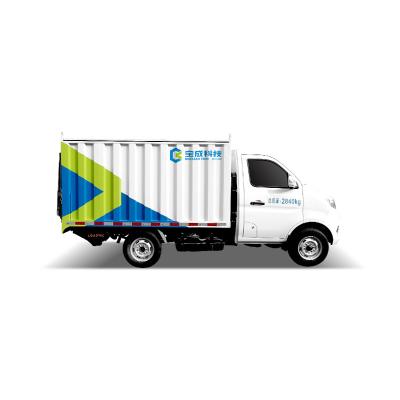 China Closed Type Waste Bin Truck Lifting Plate Eco Friendly Mini Garbage Truck for sale