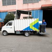 China Closed Type Waste Bin Truck Lifting Plate Eco Friendly Mini Garbage Truck for sale