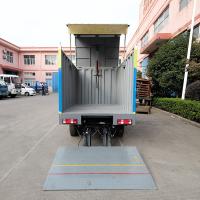 China Closed Type Waste Bin Truck Lifting Plate Eco Friendly Mini Garbage Truck for sale
