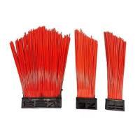 China Replaceable Square Street Cleaning Brush Red Sanitation Road Sweeper Brush Safety Nylon for sale