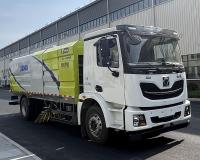 China High Efficiency Truck Mounted Street Sweeper With Specialized Devices And Guardrails for sale