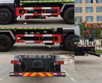 China High Capacity Guardrail Cleaning Truck 9.61 Cubic Meters Stable Operation for sale