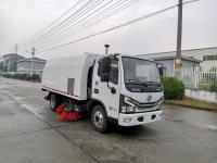 China Powerful Diesel Powered Ride-On Street Road Sweeper Truck With Plastic Pump Engine for sale