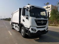 China Electric Waste Collection 10T Rear Loader Compact Garbage Truck Dongfeng Chassis for sale