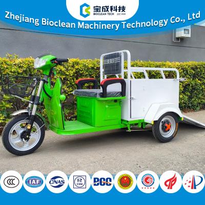 China Single Bin Sanitation Electric Trike Residential Property Waste Collector for sale