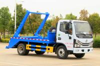 China Swing Arm Waste Collection Truck With 4-Cubic Meter Garbage Container for sale