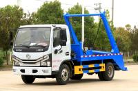 China Swing Arm Waste Collection Truck With 4-Cubic Meter Garbage Container for sale
