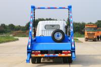 China Swing Arm Waste Truck With 6-Cubic Meter Garbage Bin for sale