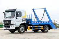 China Swing Arm Sanitation Truck 8/10m³ Large Capacity Waste Bins for sale