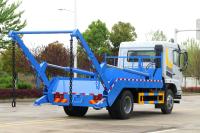 China Swing Arm Sanitation Truck 8/10m³ Large Capacity Waste Bins for sale