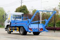China Swing Arm Sanitation Truck 8/10m³ Large Capacity Waste Bins for sale