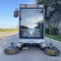 China Large Ride On Industrial Sweeper High Power Dust / Debris Collection For Big Areas for sale