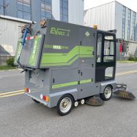China Large Ride On Industrial Sweeper High Power Dust / Debris Collection For Big Areas for sale