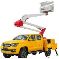 China Pickup Cherry Picker Mounted Scissor Mobile Mast Aerial Lift Work Platform Truck for sale