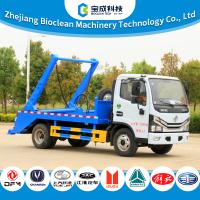 China Swing Arm Waste Collection Truck With 4-Cubic Meter Garbage Container for sale