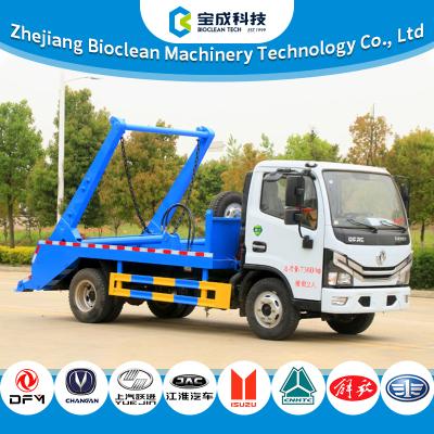 China Swing Arm Waste Collection Truck With 4-Cubic Meter Garbage Container for sale