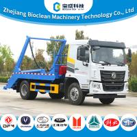 China Swing Arm Sanitation Truck 8/10m³ Large Capacity Waste Bins for sale