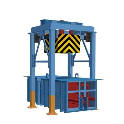 China VerticaL 40-80T Rubbish Hydraulic  Marine Solid   Refuse Trash Waste Refuse Garbage Compactor for sale