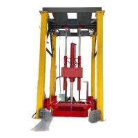 China VerticaL 80-100T Auger Hydraulic  Marine Solid   Refuse Trash Waste Refuse Garbage Compactor for sale