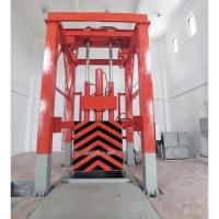 China VerticaL 80-120T Hydraulic  Marine Solid   Refuse Trash Waste Refuse Garbage Compactor Plant for sale