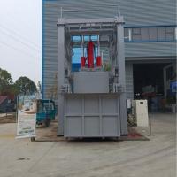 China VerticaL 120-300T Hydraulic  Marine Solid   Refuse Trash Waste Refuse Garbage Compactor Plant for sale