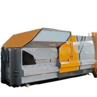 China Movable 25m³ Rubbis Auger Marine Solid Hydraulic  Refuse Trash Waste Garbage Compactor for sale