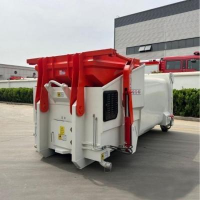 China Movable 18m3 Rubbis Auger Marine Solid Hydraulic  Refuse Trash Waste Garbage Compactor for sale