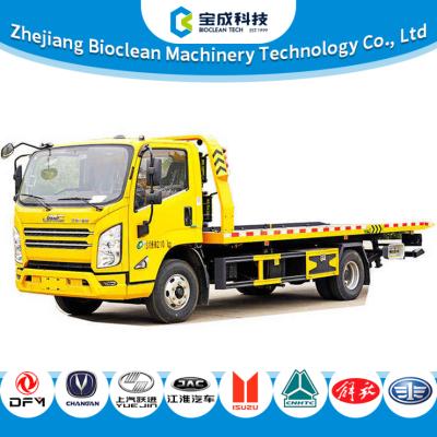 China JAC 4X2 Multi-functional Flatbed Tow Truck with Winch System Road Rescue Vehicle for sale