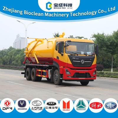 China 25T 16000L High Performance Vacuum Sewage Suction Truck for Municipal Sanitation for sale