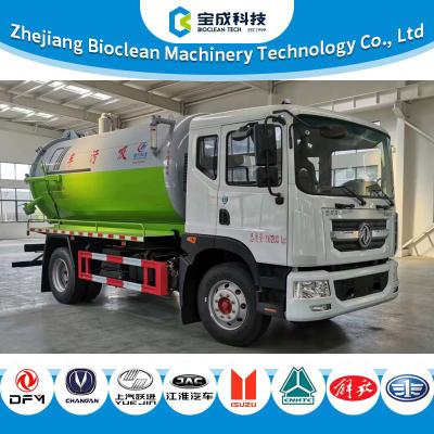 China 25T OEM Euro VI Emission Vacuum Sewage Truck with 10600L Tank Volume for sale