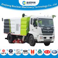 China Total Capacity 8280kg Vacuum sweeper Truck featuring Axle Load 2640 4720 and Tankcapacity 8 Cubic Meters suitable for heavy duty cleaning tasks for sale