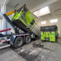 China 3.5T Capacity Electric Powered Mobile Garbage Compactor Truck CE Certified Waste Compaction Vehicle for sale